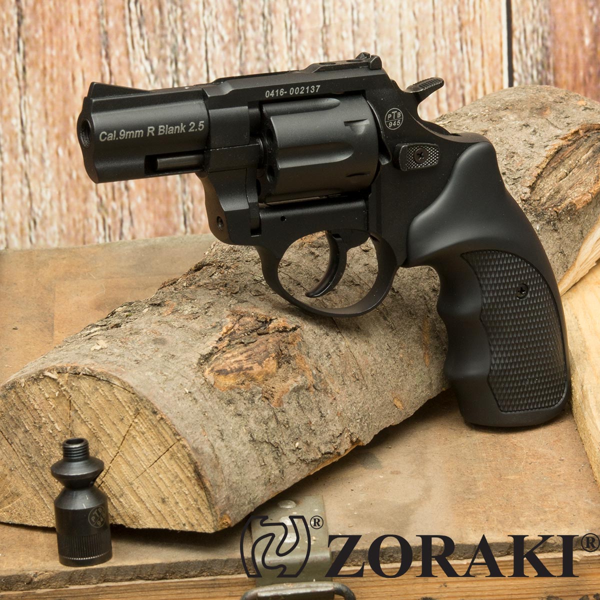 Zoraki R1 2,5" brüniert Schreckschussrevolver mit Stahltrommel ...