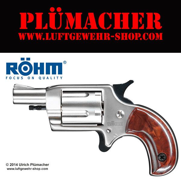 Röhm Little Joe – Schreckschuss Revolver Kal. 6 mm Flobert vernickelte ...